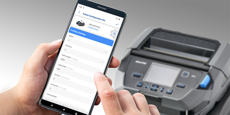 Thermal Label Printer Configuration with Mobile All-In-One Tool | SATO